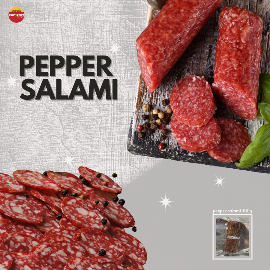 Pepper Salami 100g – Eurocart Sausages & Deli