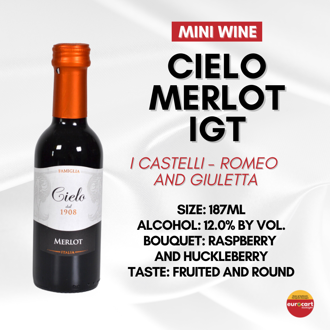 Cielo Merlot IGT 187ml – Eurocart Sausages & Deli