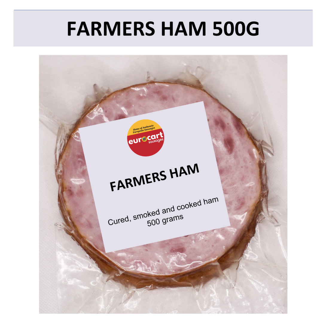 Farmers Ham 500g – Eurocart Sausages & Deli